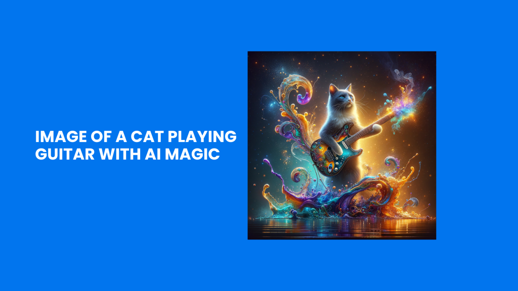 Generate an Image of a Cat Playing Guitar with AI